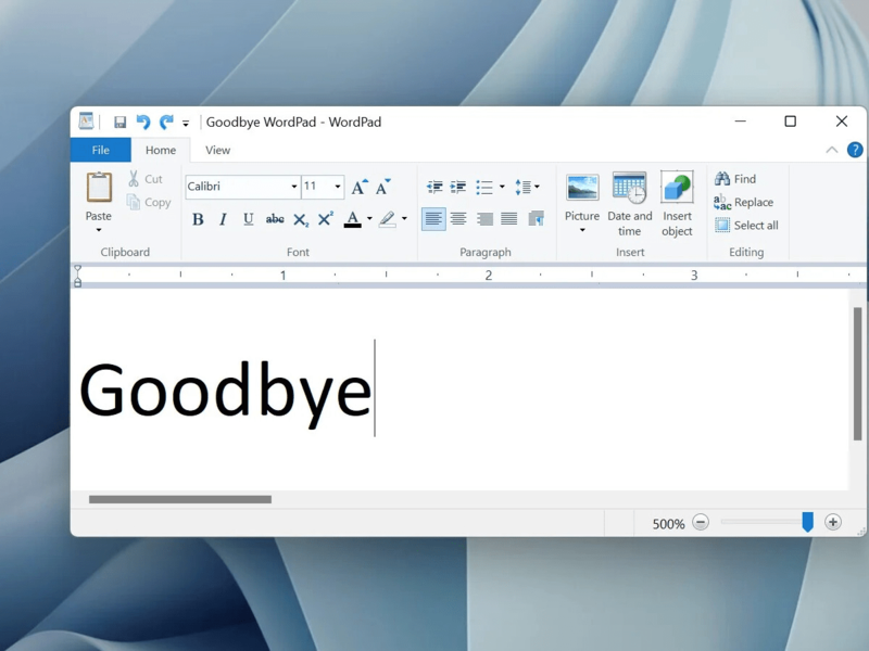 "Microsoft" WordPad-ı Windows-dan siləcək